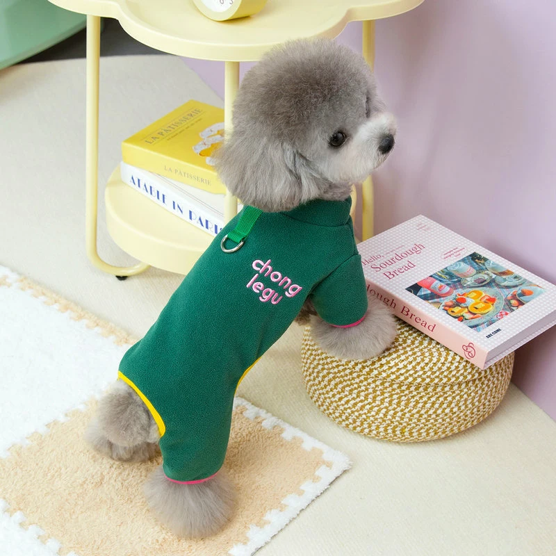 Small Dog Jumpsuit Rompers Winter Pet Clothes Pajamas Puppy Yorkshire ...