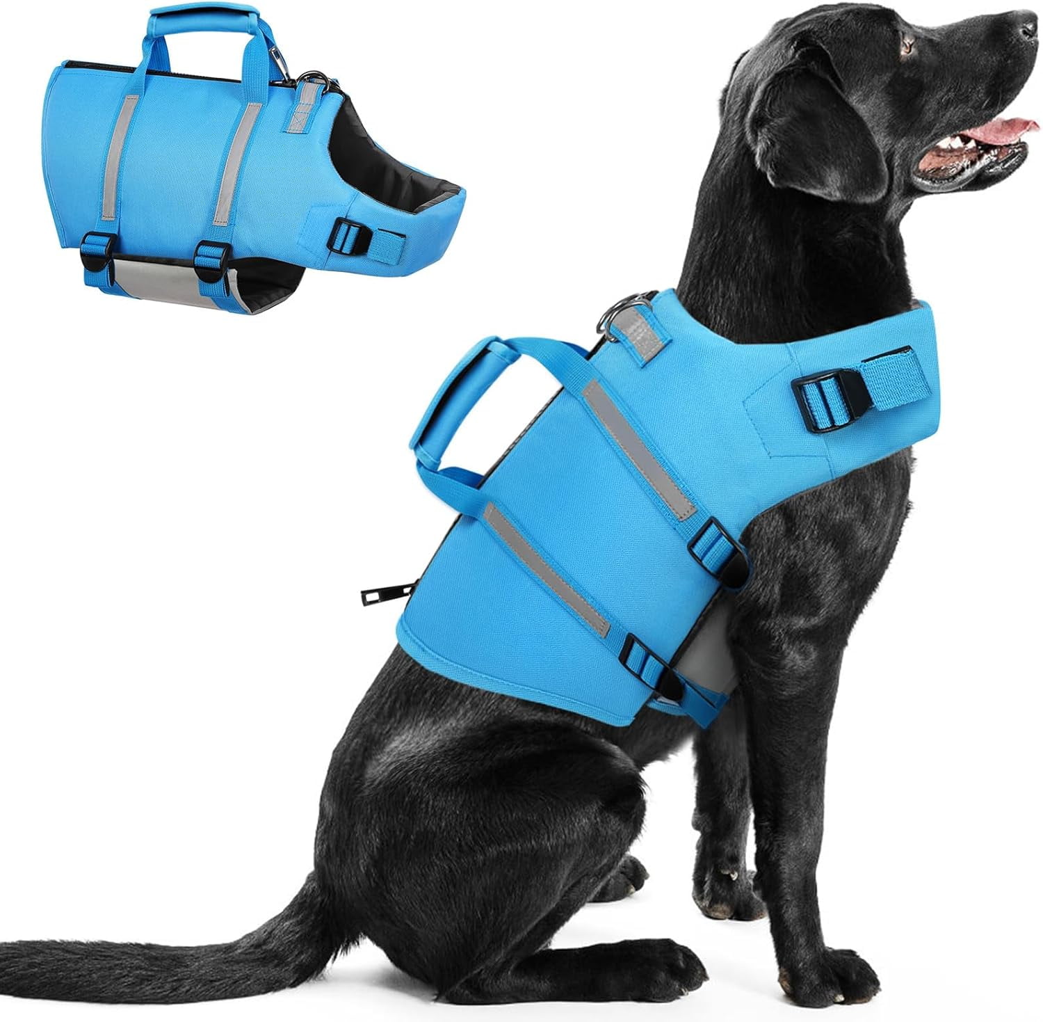 Small Dog Life Jacket, High Floating Pet Life Preserver for Swimming ...