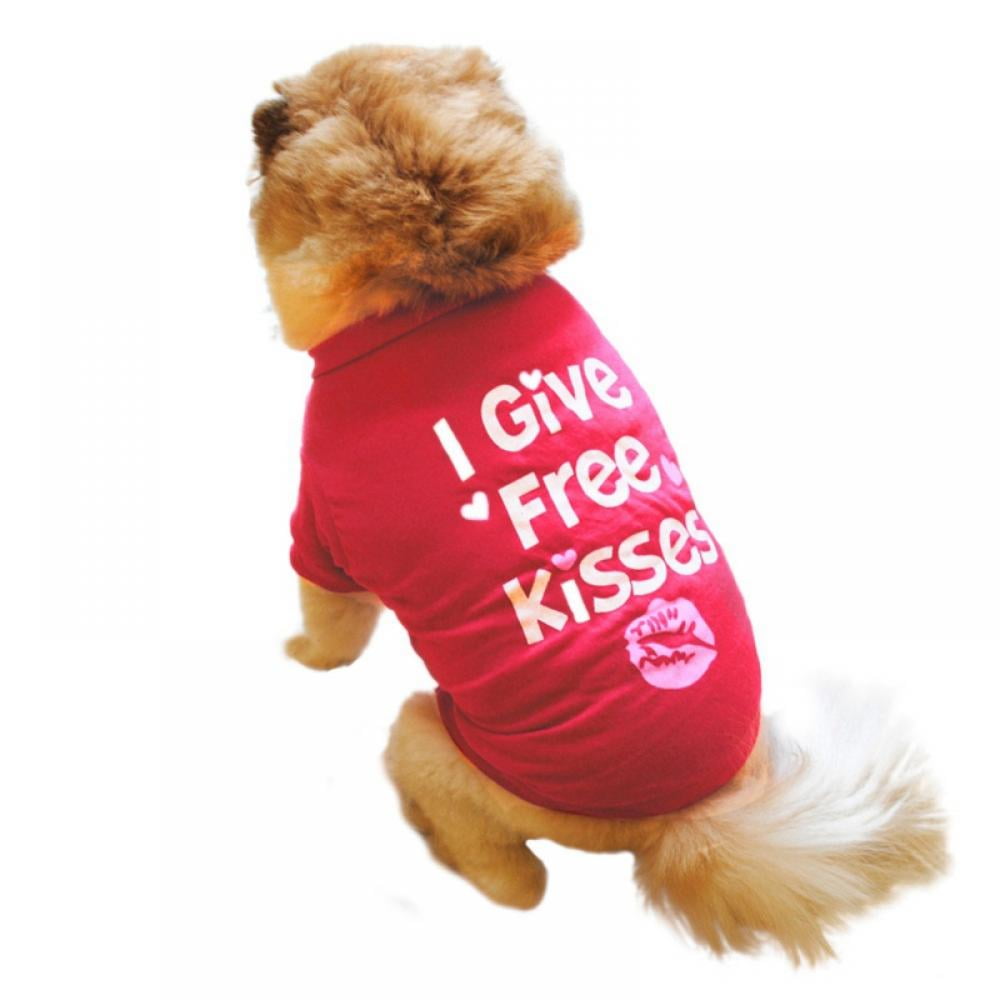 Small Dog Shirts Girl Puppy Clothes Cat T Shirt Soft Cotton Short ...