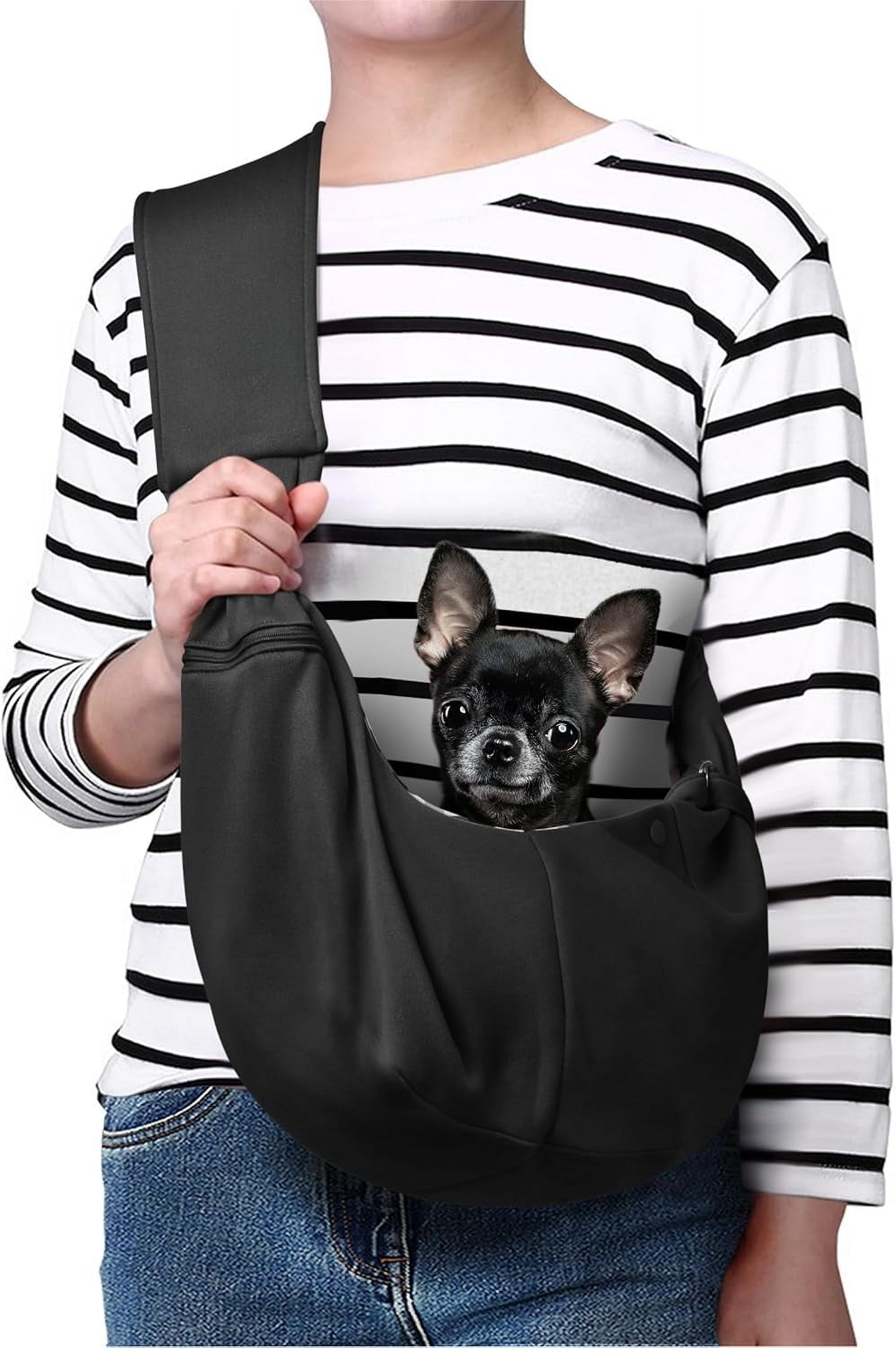 Small Dog Sling Carrier - Classic Pocket & Classic Strap - for 3-10 lbs ...