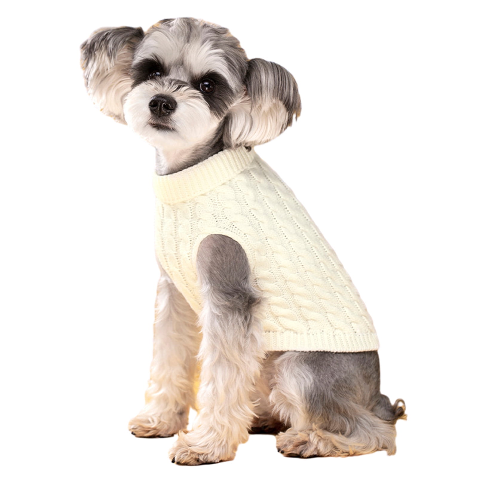 Small Dog Sweaters Knitted Pet Dog Sweater Winter Dog Clothes Warm Dog ...