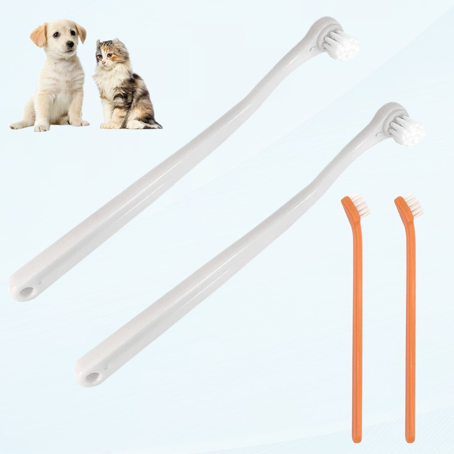 Small Dog Toothbrush, Cat Toothbrush, Mini Head Pet Toothbrush ...