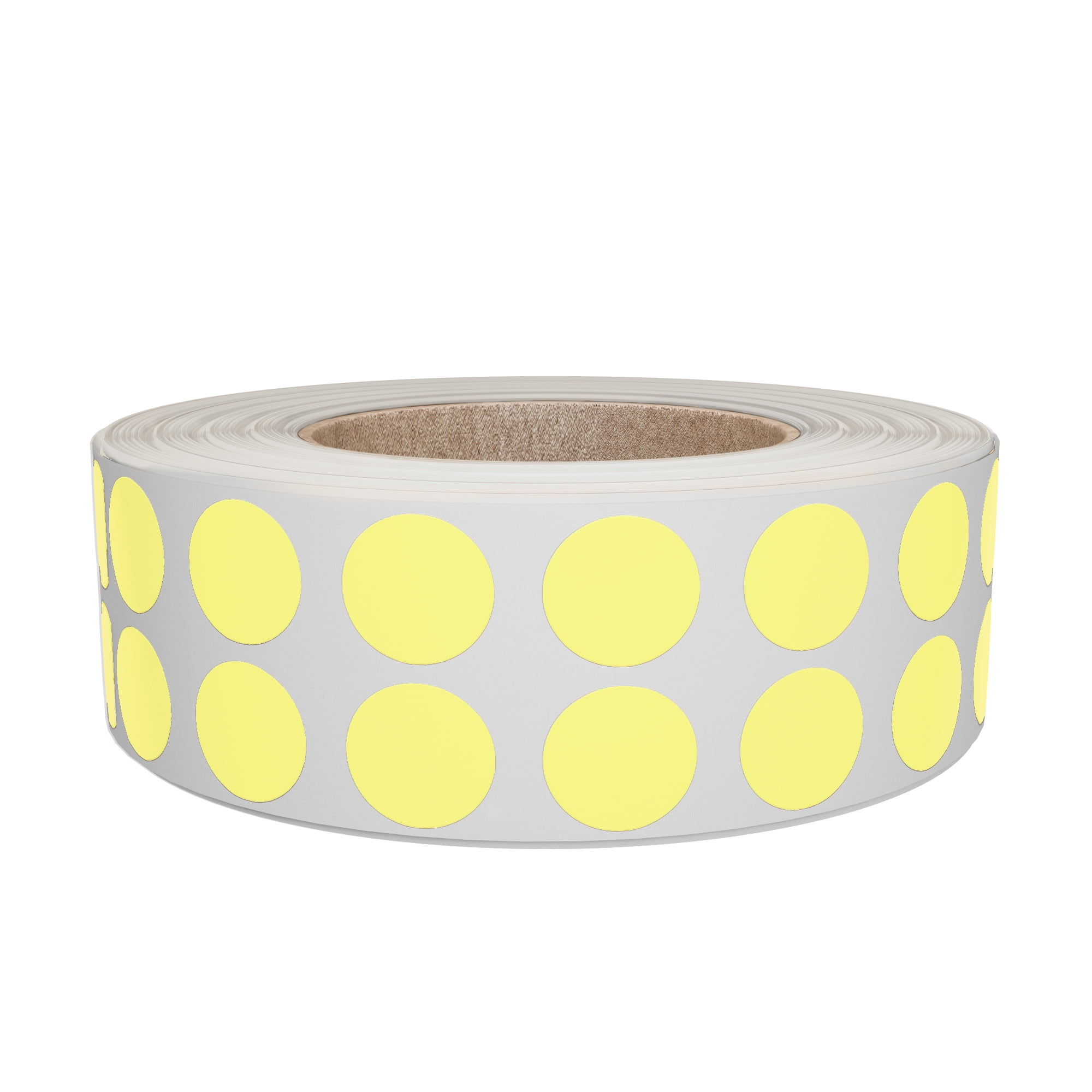 Small Dots Stickers Adhesive Labels on a Roll in Pastel Yellow 10mm (0. ...