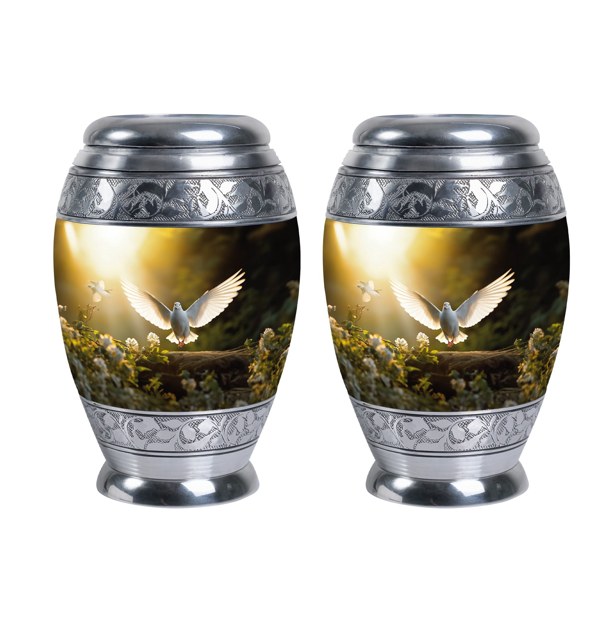 Small Dove With Sunlight Urns For Human Ashes Adult - Urns For Human ...