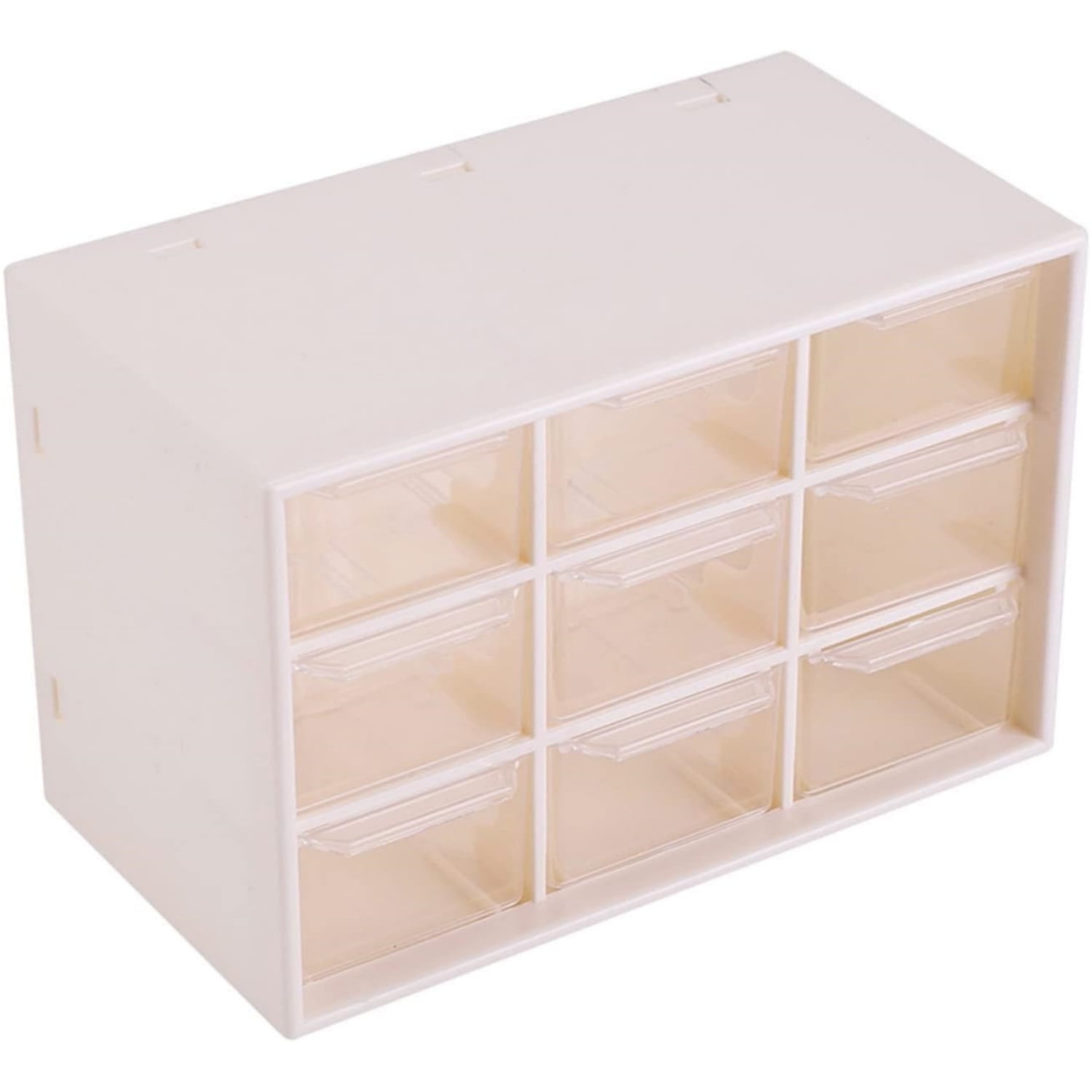 Small Drawer Organizer for Desk, Mini Plastic Desktop Organizer with 9 ...