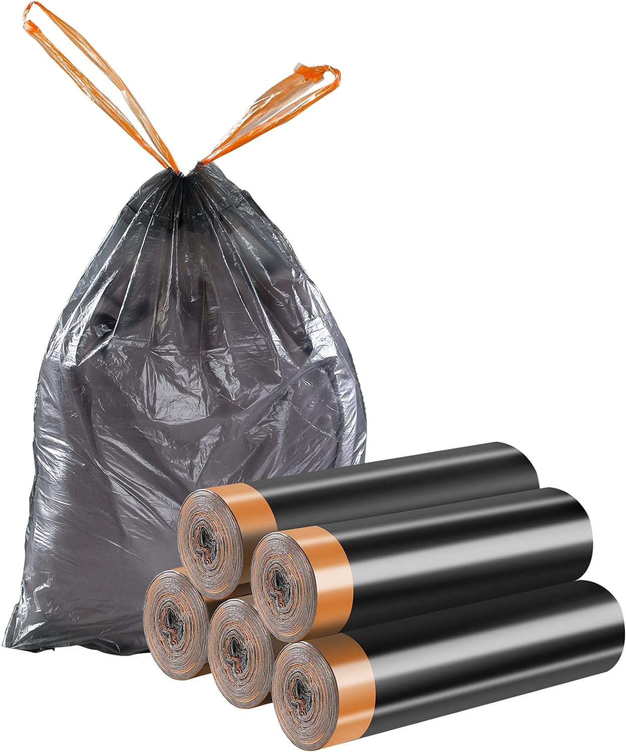 Small Drawstring Trash Bag, 4 Gallon Garbage Bags Bathroom Trash can ...