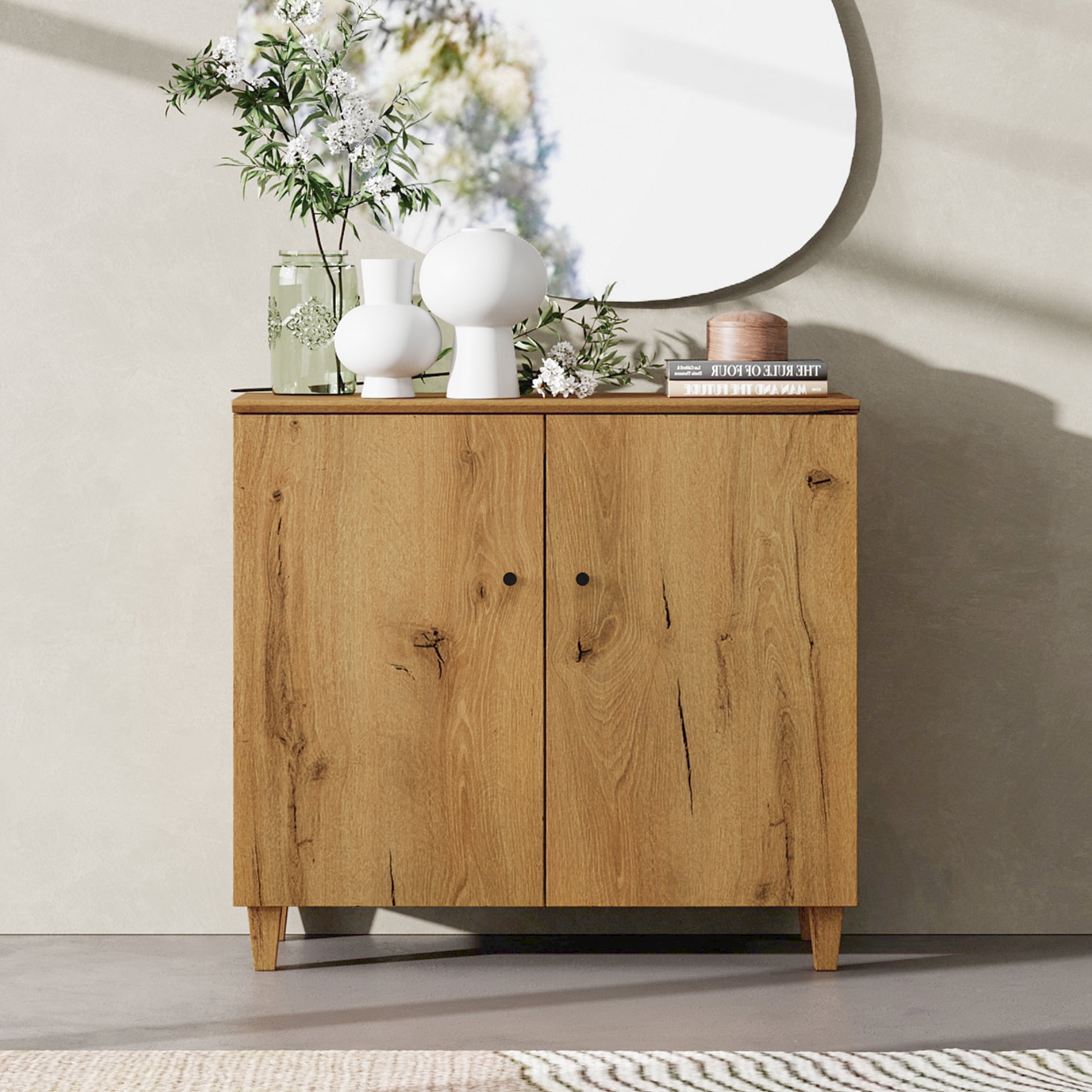 Small Dresser Cabinets with 3 Compartments for Bedroom, 35.4 Inches ...