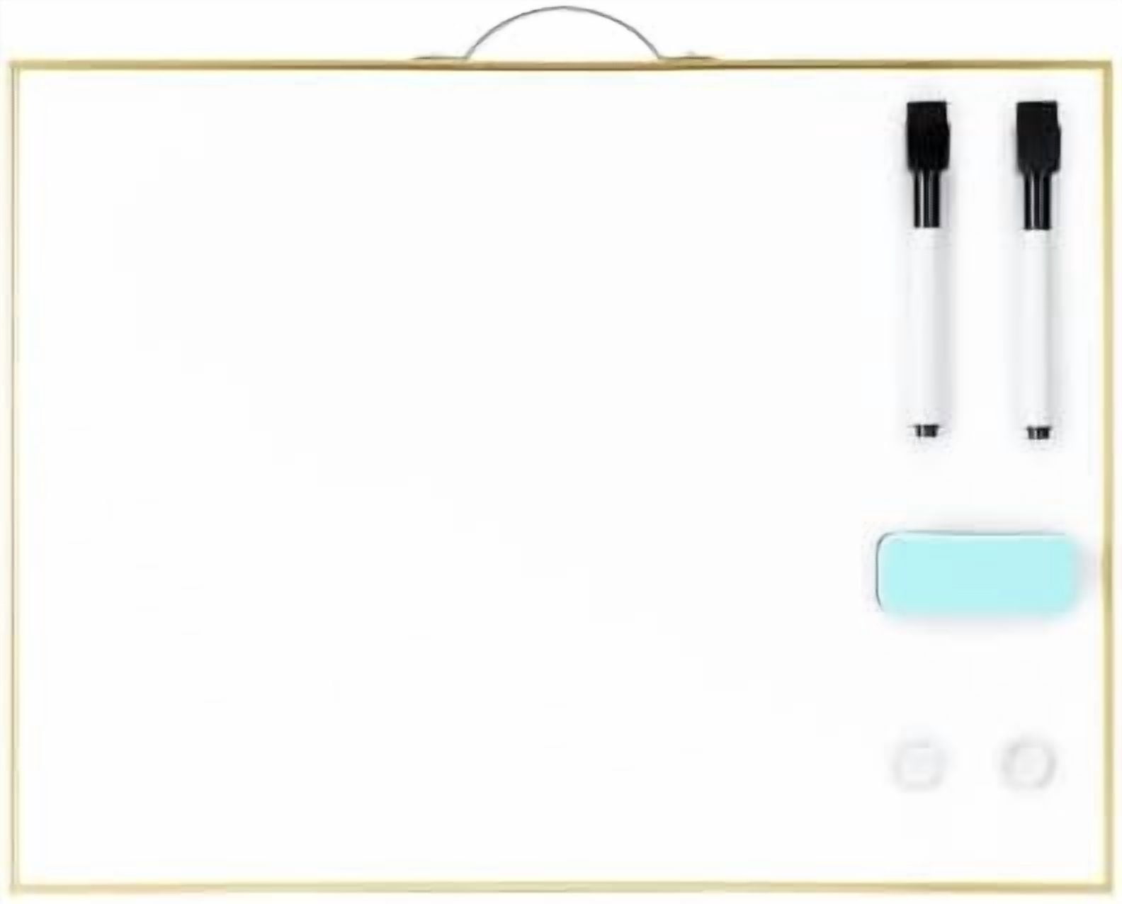 Small Dry-Erase White-Board - 12 X 16 Inches Portable Aluminum Frame ...