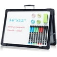 Small Dry Erase White Board – Magnetic Desktop Foldable Whiteboard ...