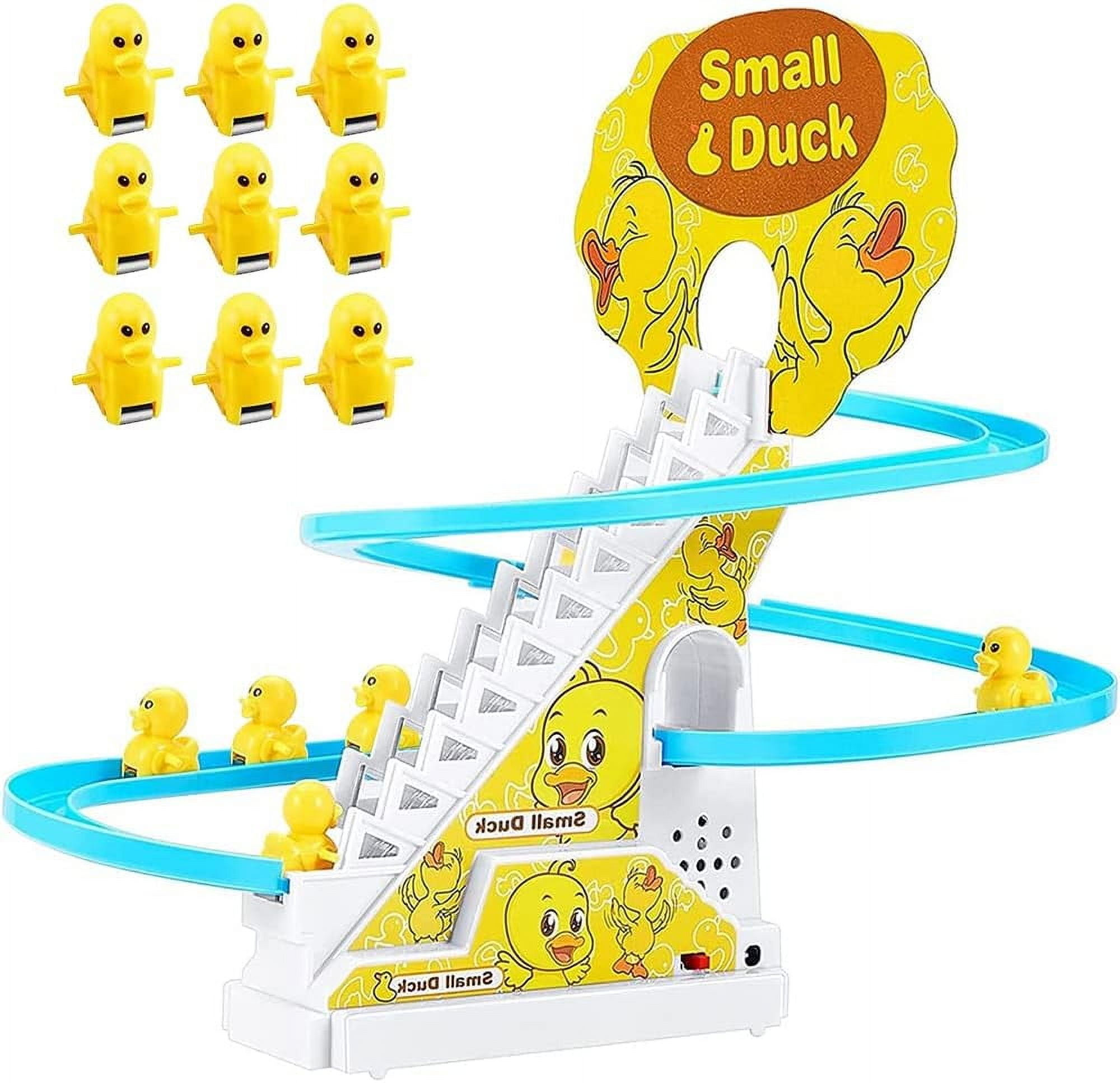 Small Ducks Climbing Toys,Electric Duck Climbing Stairs Tracks Slide ...