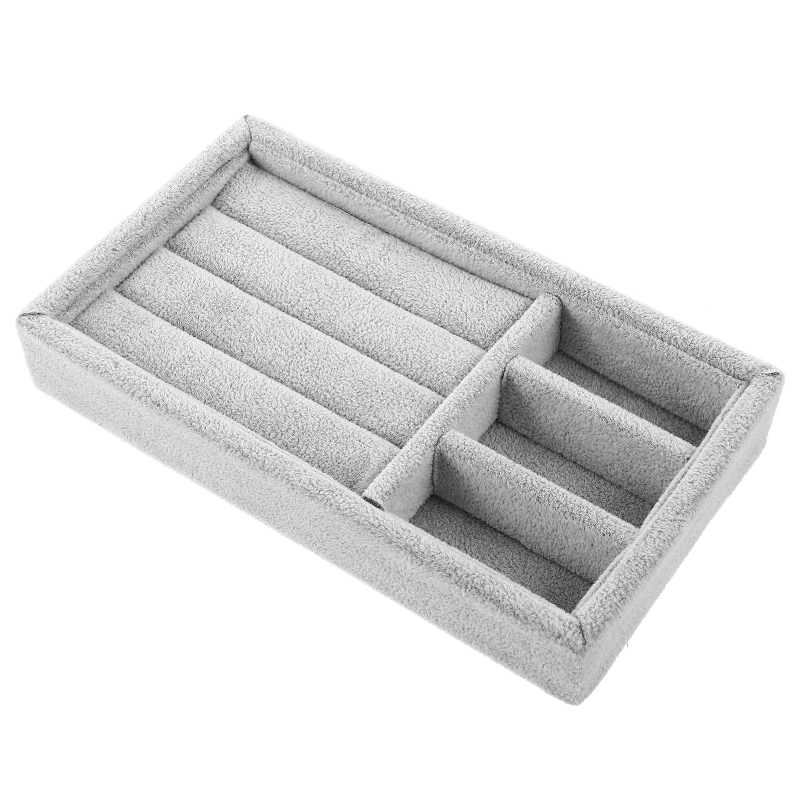 Small Earrings Velvet Jewelry Box Tray Dish Jewlery Storage Plate ...