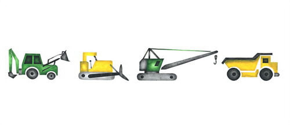 Small Earth Moving Vehicles Wall Stencil SKU #438 by Designer Stencils ...