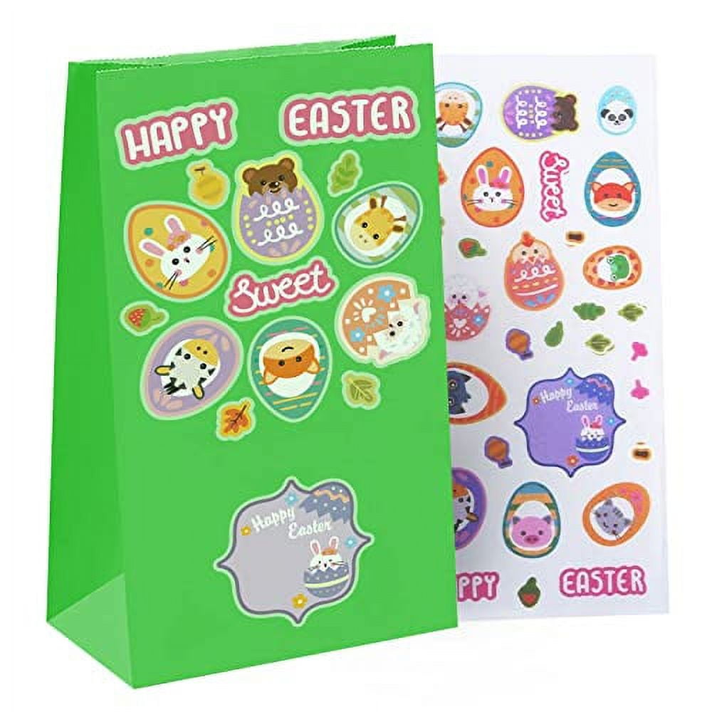 Small Easter Gift Bags (12-Pack) with Creative DIY Fun Easter Themed ...