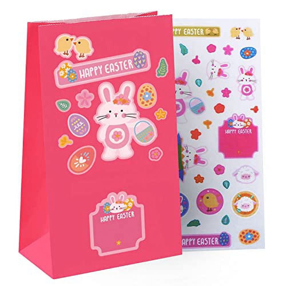 Small Easter Gift Bags (12-Pack) with Creative DIY Fun Easter Themed ...
