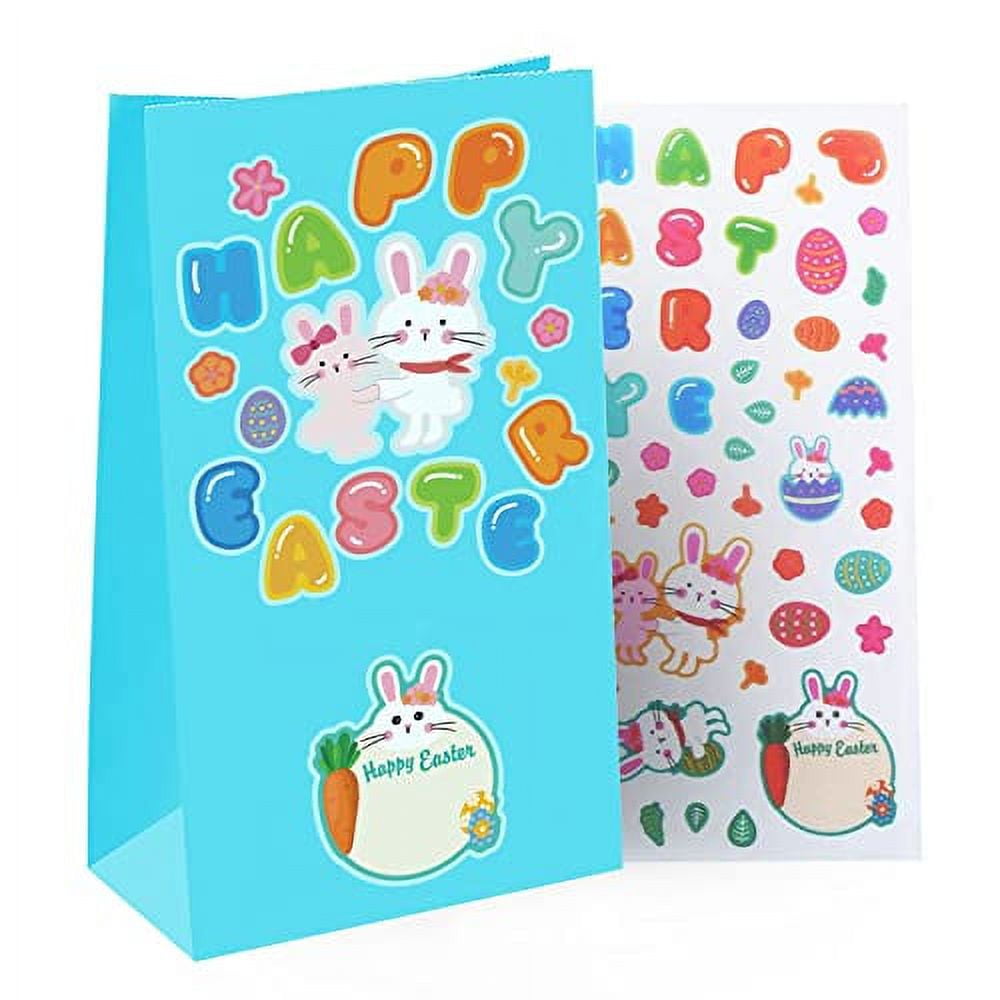 Small Easter Gift Bags (24-Pack) with Creative DIY Fun Easter Themed ...