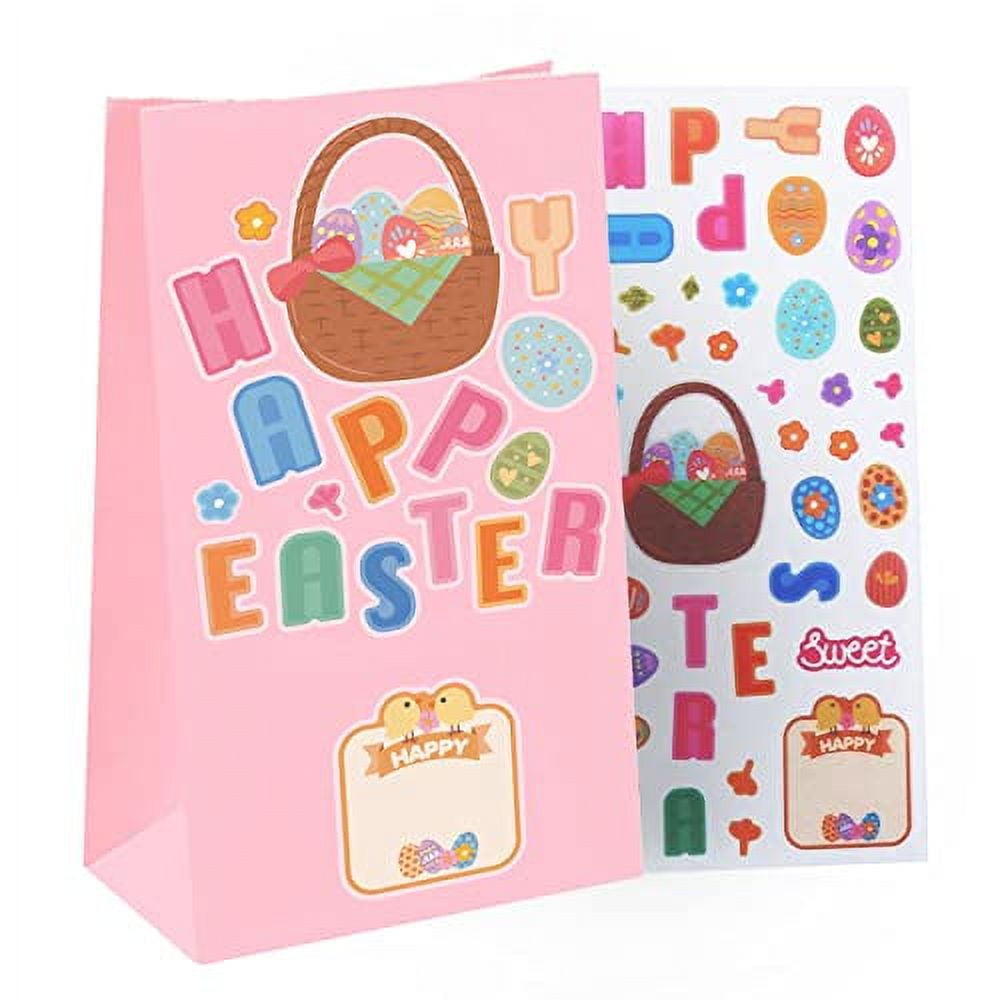 Small Easter Gift Bags (24-Pack) with Creative DIY Fun Easter Themed ...