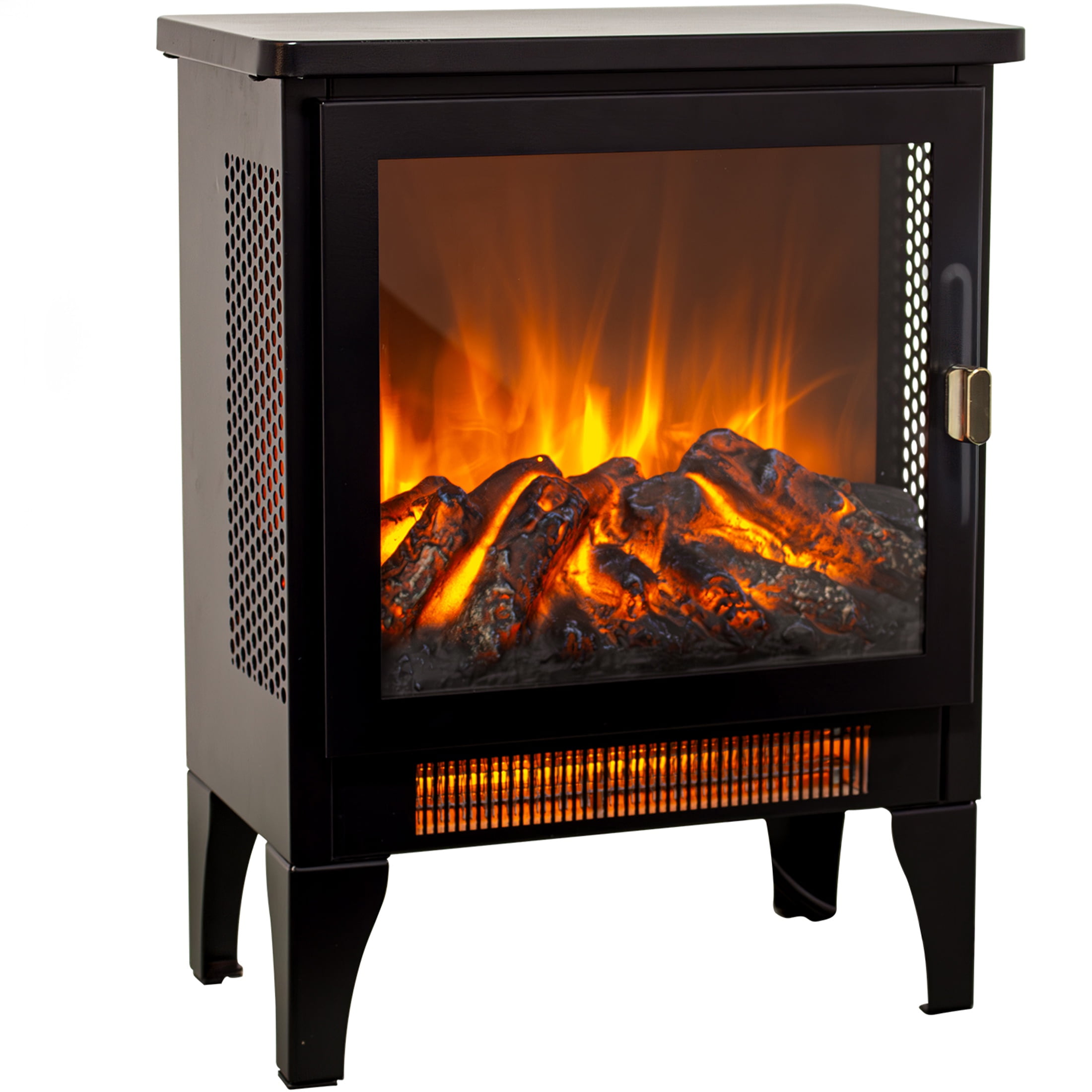 iRerts 17 Inch Freestanding Electric Fireplace Stove Heater, 3D Flame ...