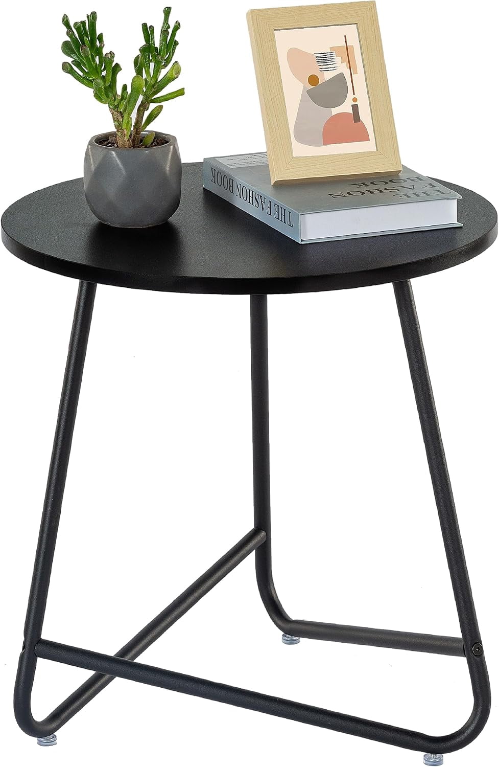 Small End Table Set of 2,Round Side Table,Modern Coffee Table,Metal ...