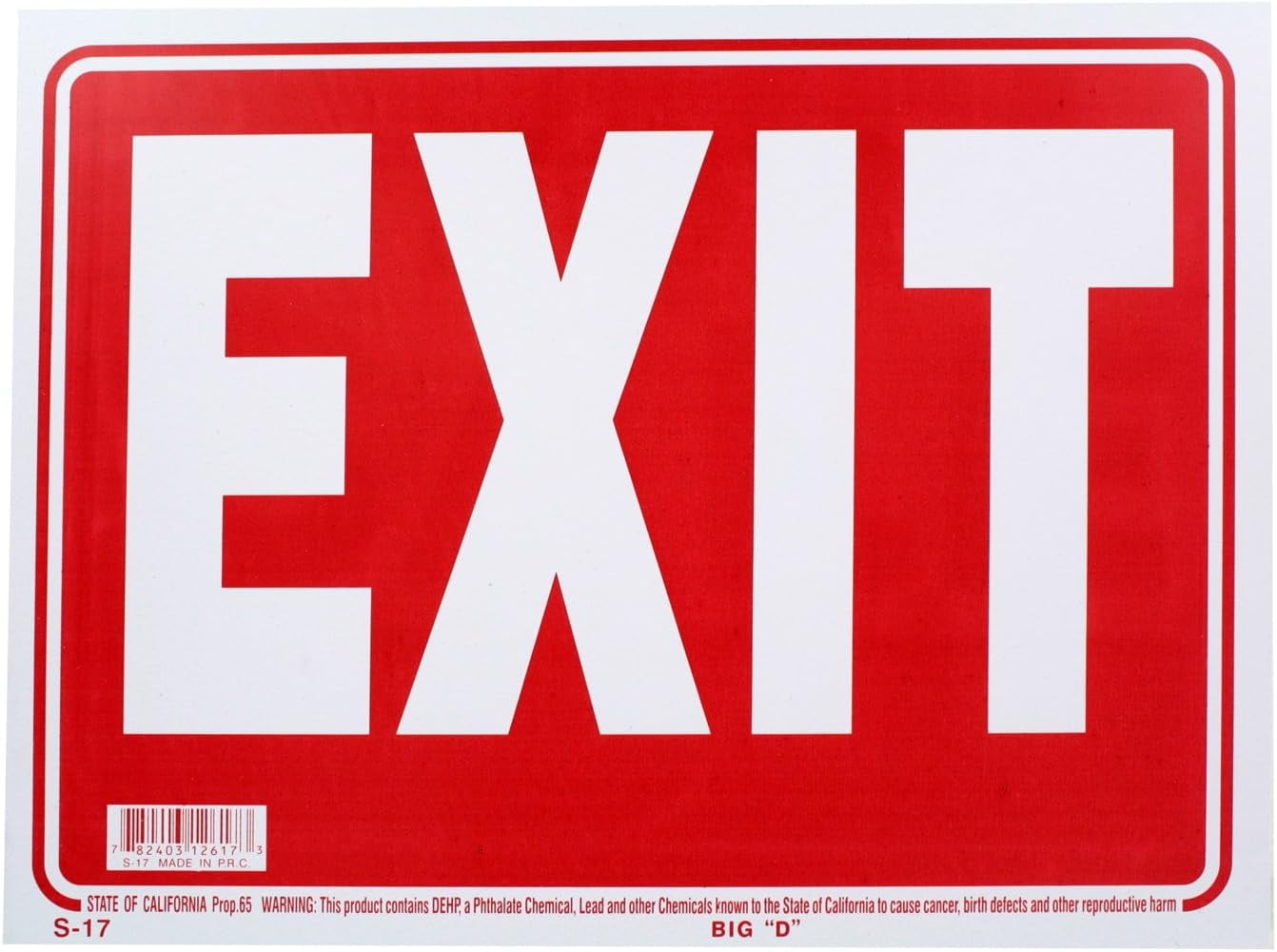 Small Exit Sign (9 X 12 Inches) Exit Sign, Pack Of 3 - Walmart.com