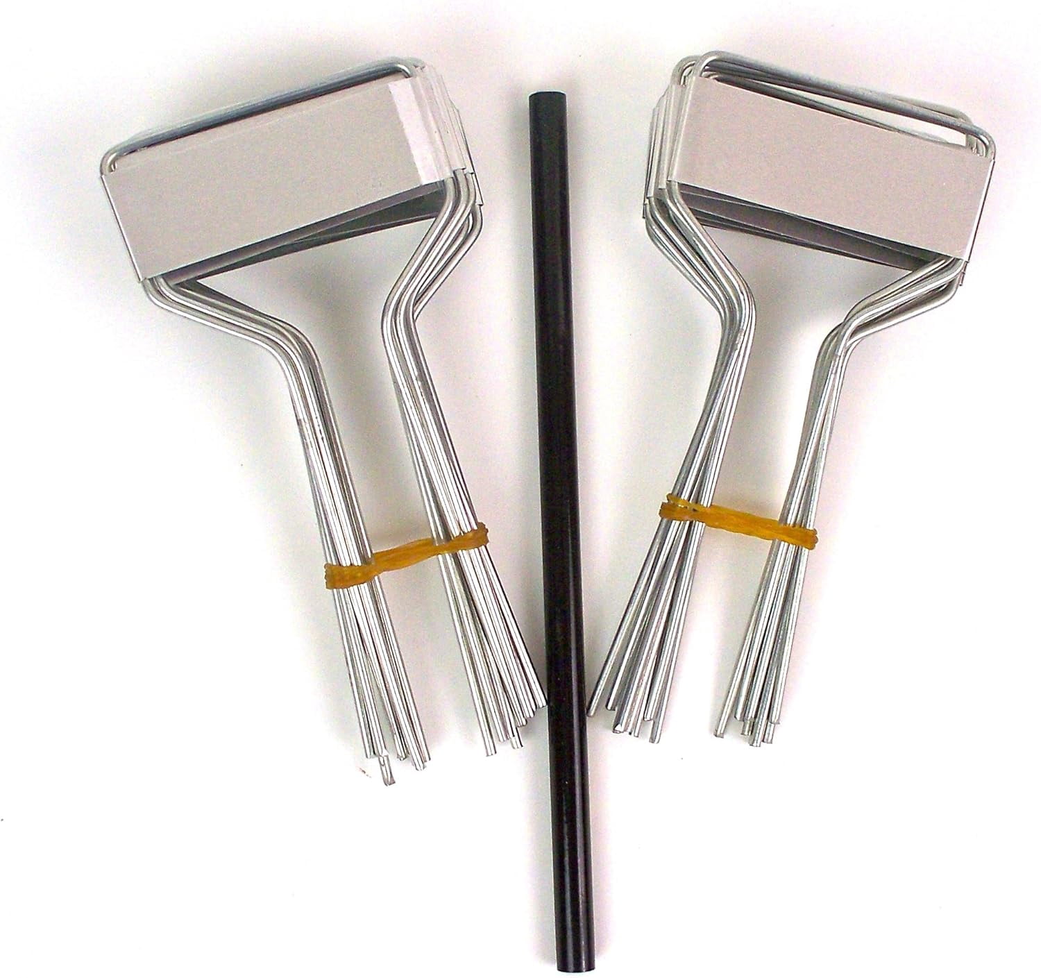 Small-Faced Zinc Metal Plant Marker with Carbon Pencil, 5" High (Pack ...