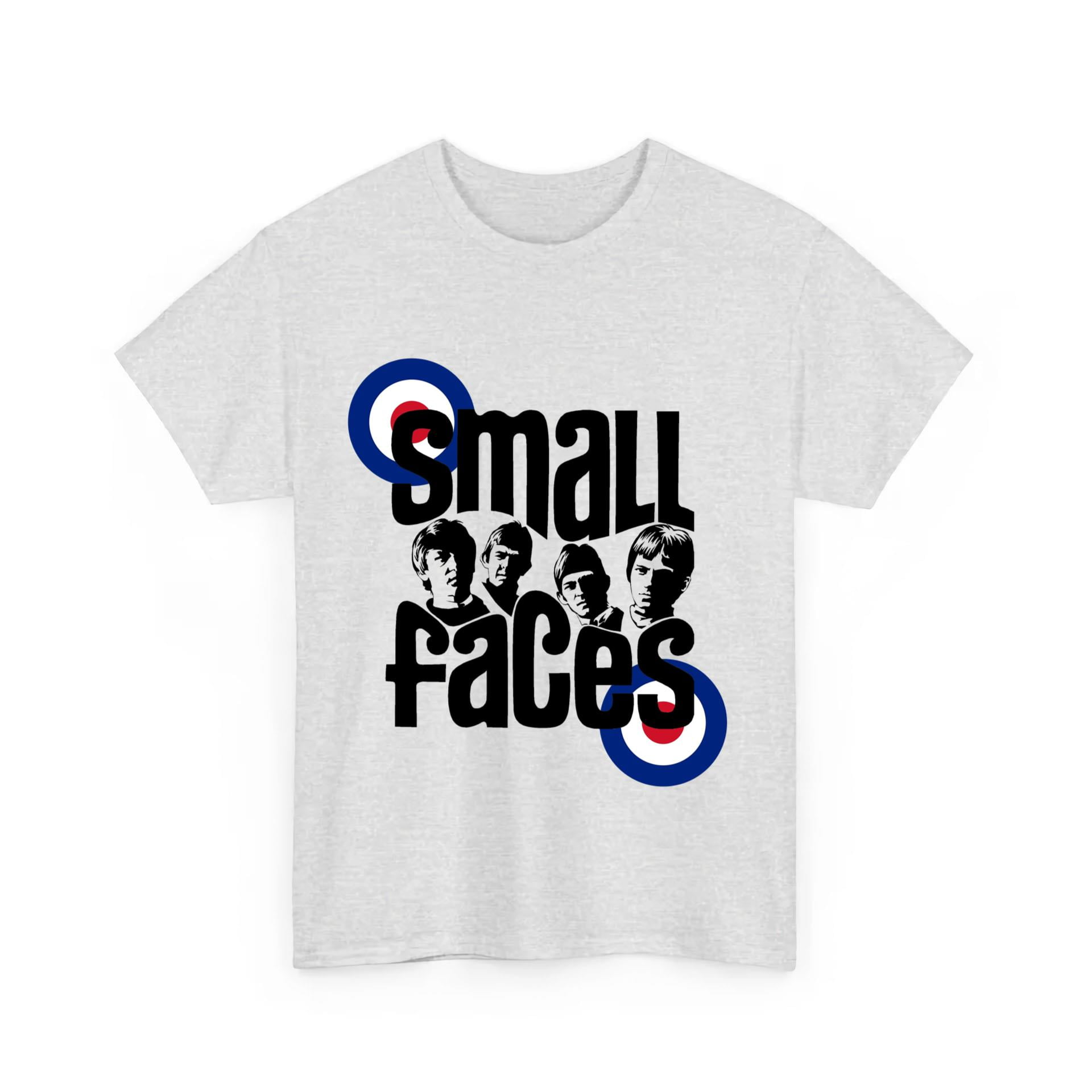 Small Faces LOGO BADGE T-shirt MUSIC MOD BAND ALBUM TEE WHITE FACE 60S Retro-TH54655 - Walmart.com