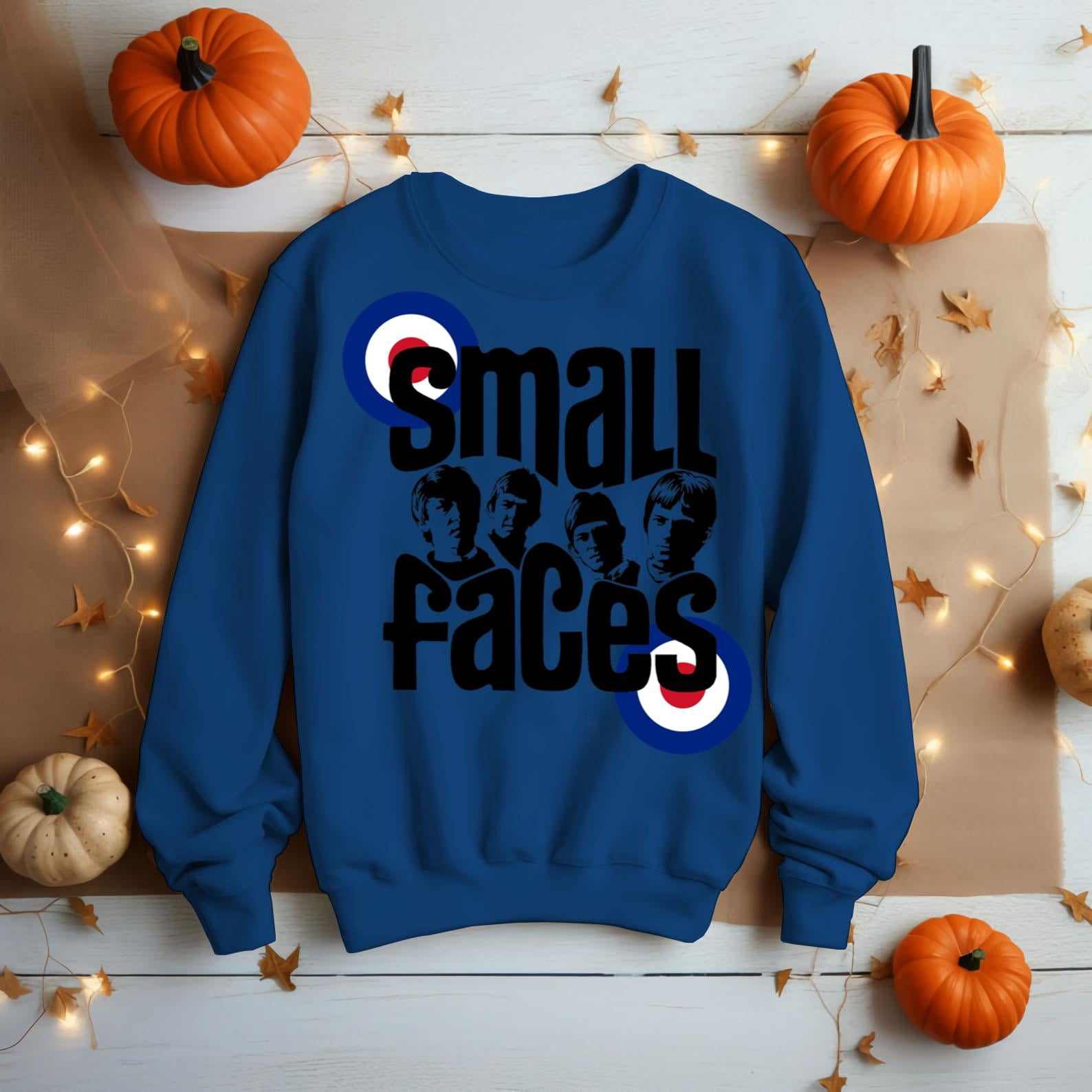 Small Faces LOGO BADGE T-shirt MUSIC MOD BAND ALBUM TEE WHITE FACE 60S ...