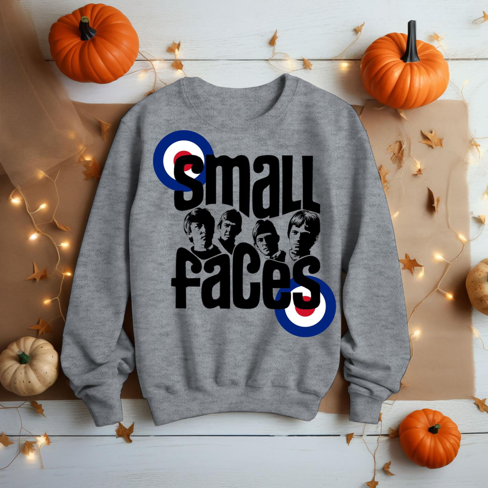 Small Faces LOGO BADGE T-shirt MUSIC MOD BAND ALBUM TEE WHITE FACE 60S Retro-TH54655 - Walmart.com