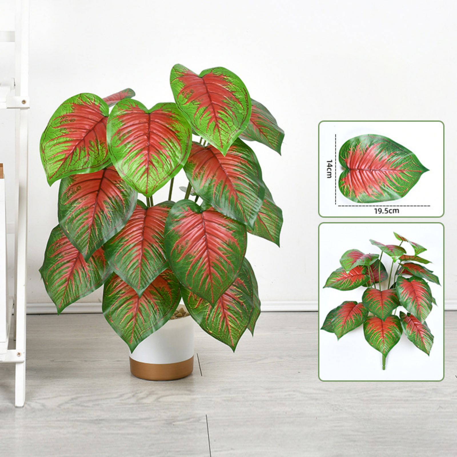 Small Fake Plant Artificial Palm Plant in Pot Faux Tropical Palm Tree ...