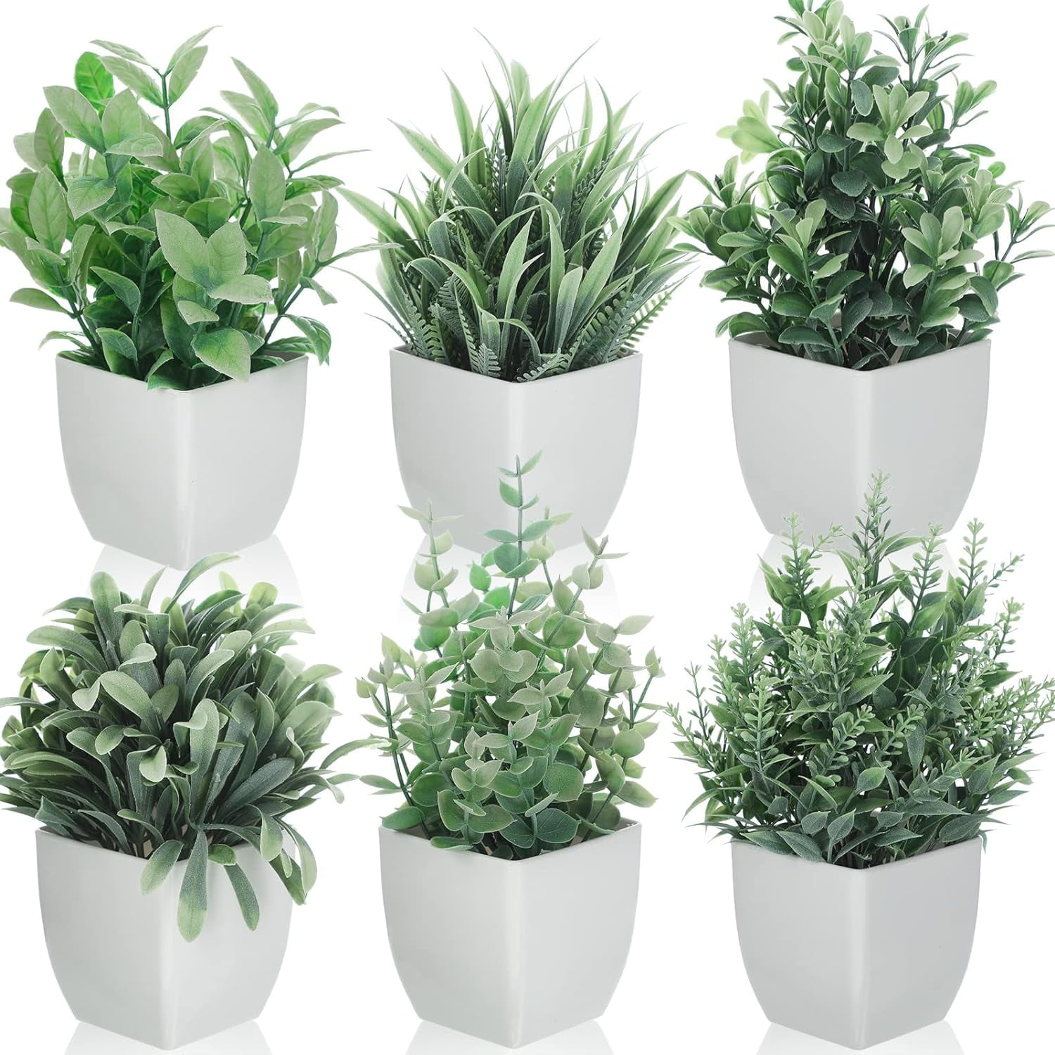 Small Fake Plants Mini Artificial Potted Plants Indoor Plastic Artificial Plants Aesthetic ...
