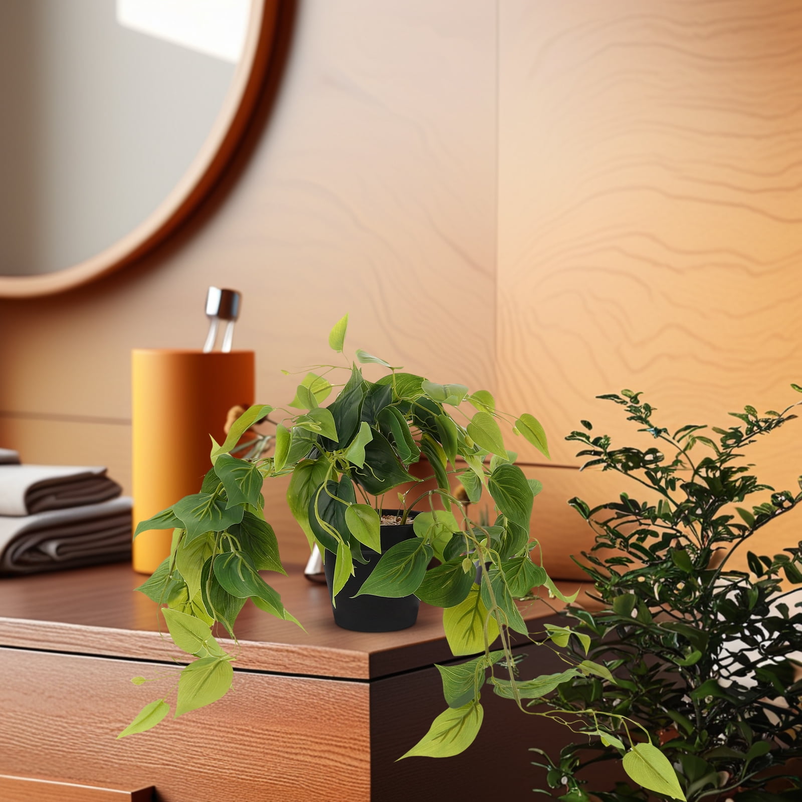 Small Fake Plants,Realistic Artificial Pothos Plants In Decorative Pots ...