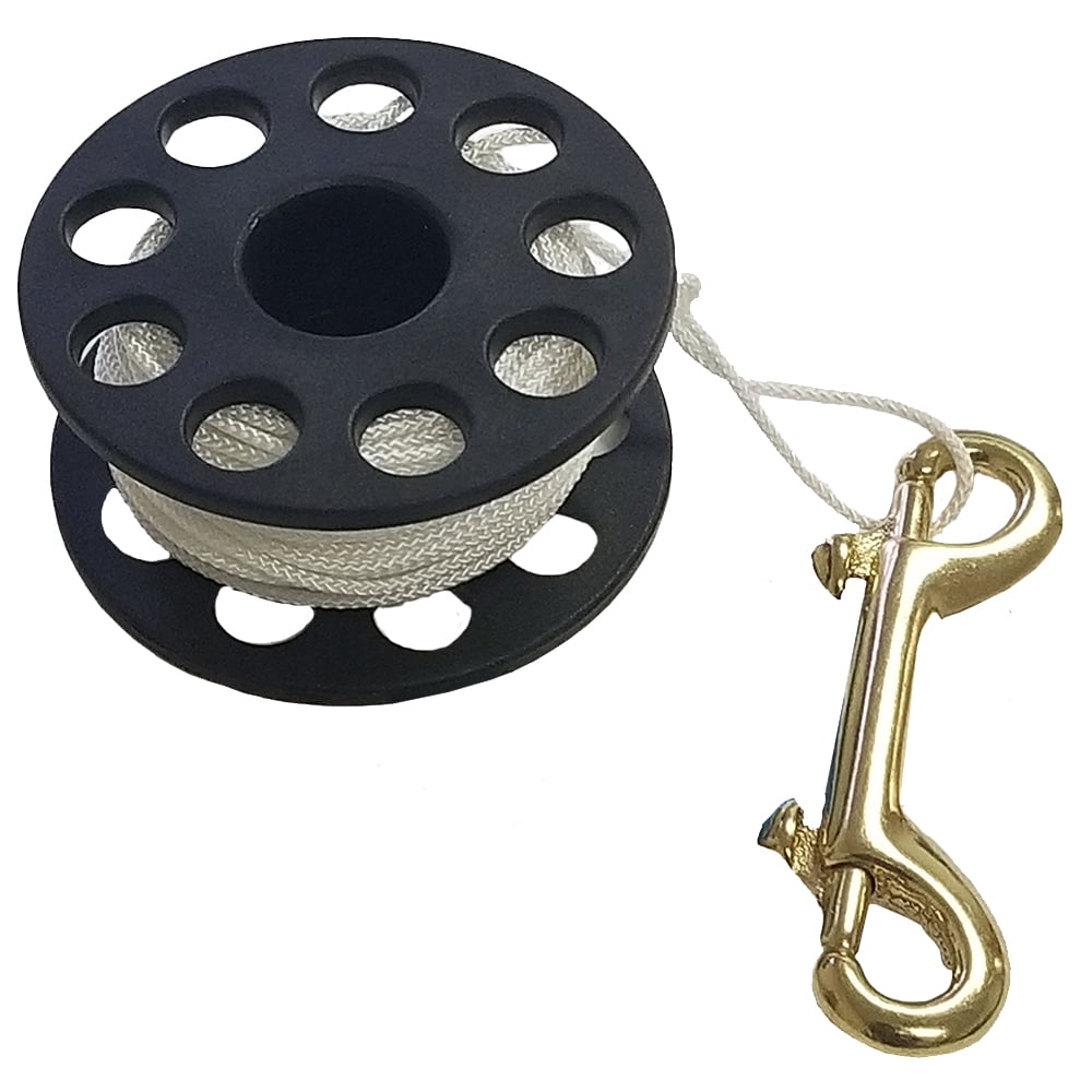 Small Finger Spool, 3inch Dia. x 1-1/16inch with 45Feet of White ...