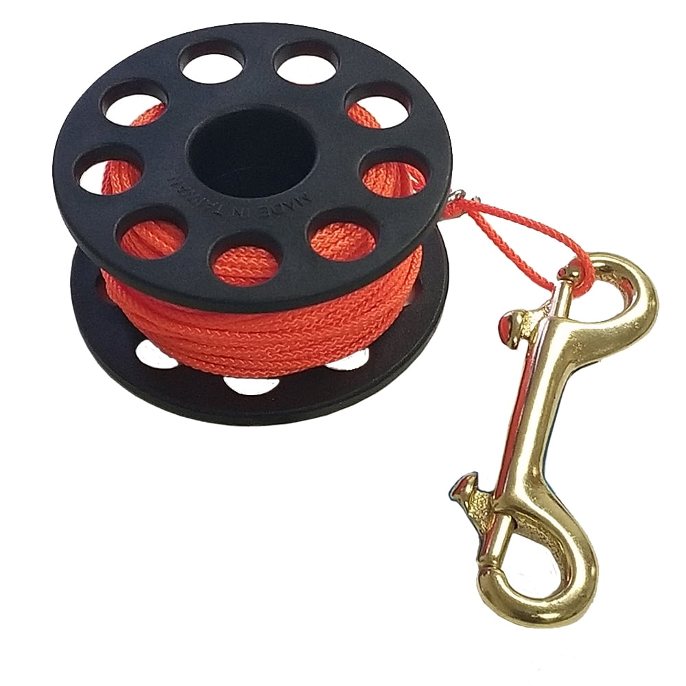 Small Finger Spool, 3inch Dia. x 1-1/16inch with 65Feet of Orange ...