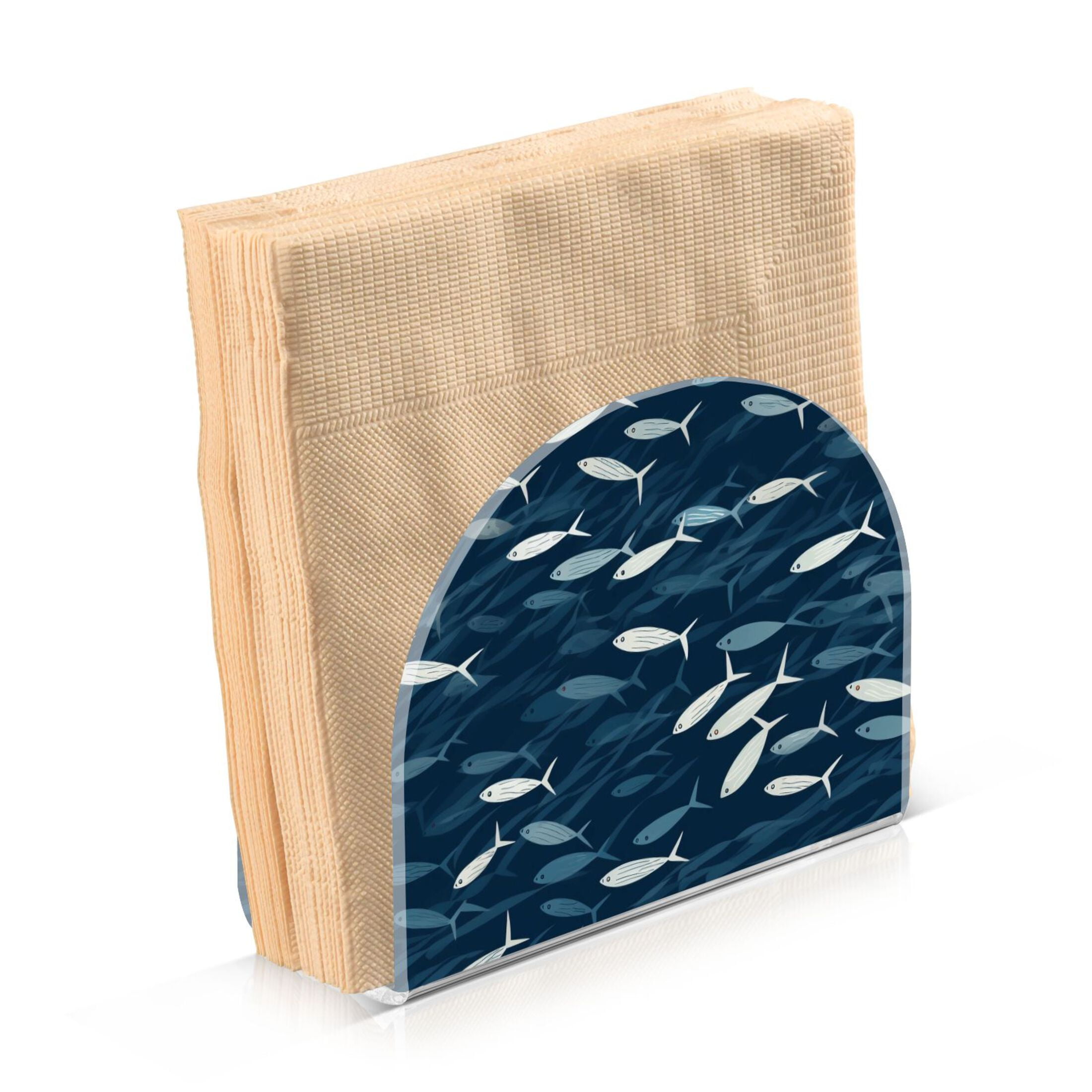 Small Fish Swimming Napkin Holder for Table Acrylic Clear Tissue ...