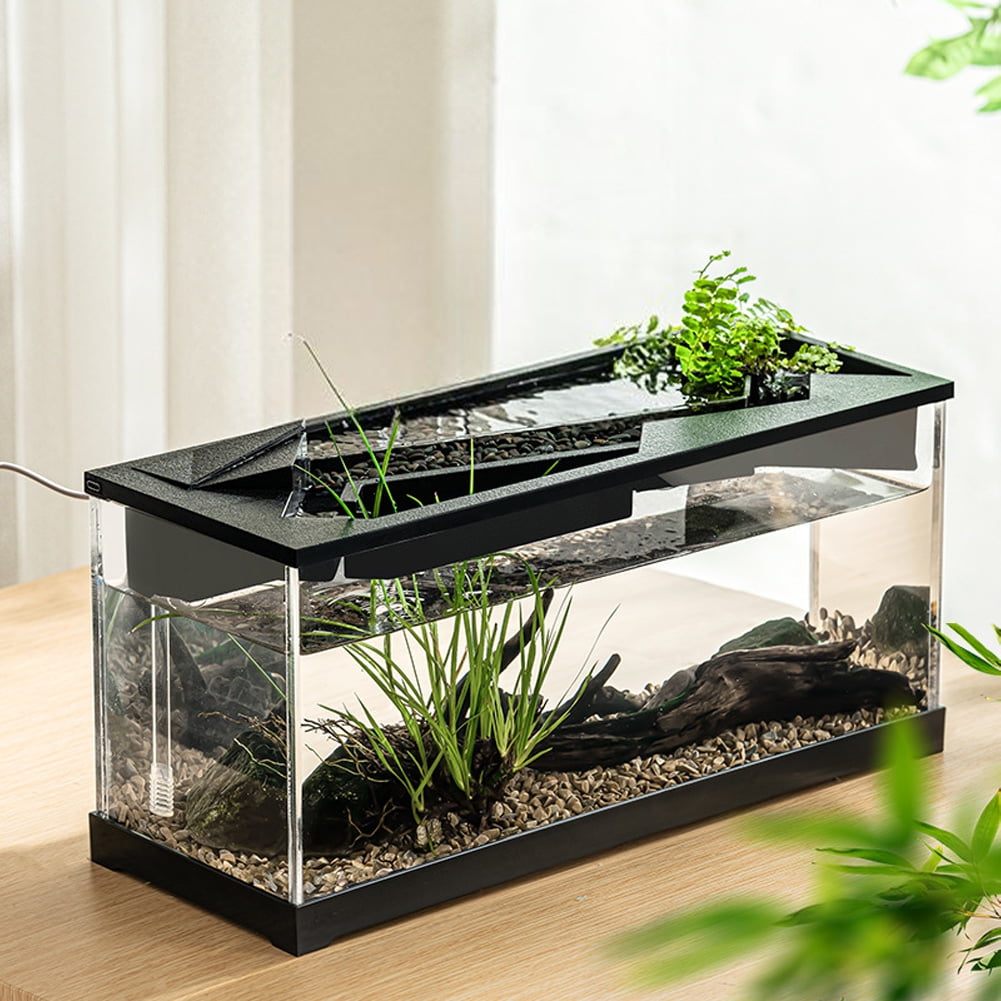 Small Fish Tank,Aquarium Tank With Build-in Light,Fish Tank Aquarium 2. ...
