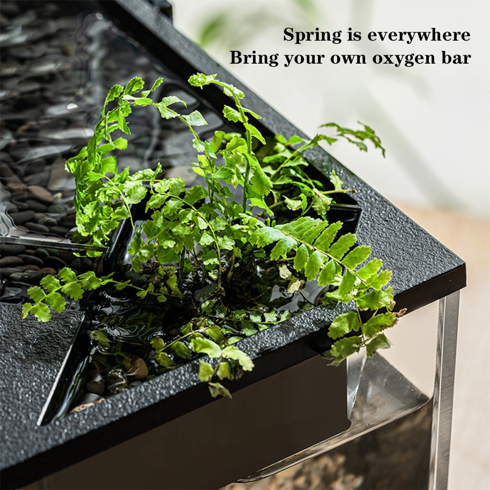 Small Fish Tank, Aquarium Tank with Build-in Light, Water Pump, Clear ...