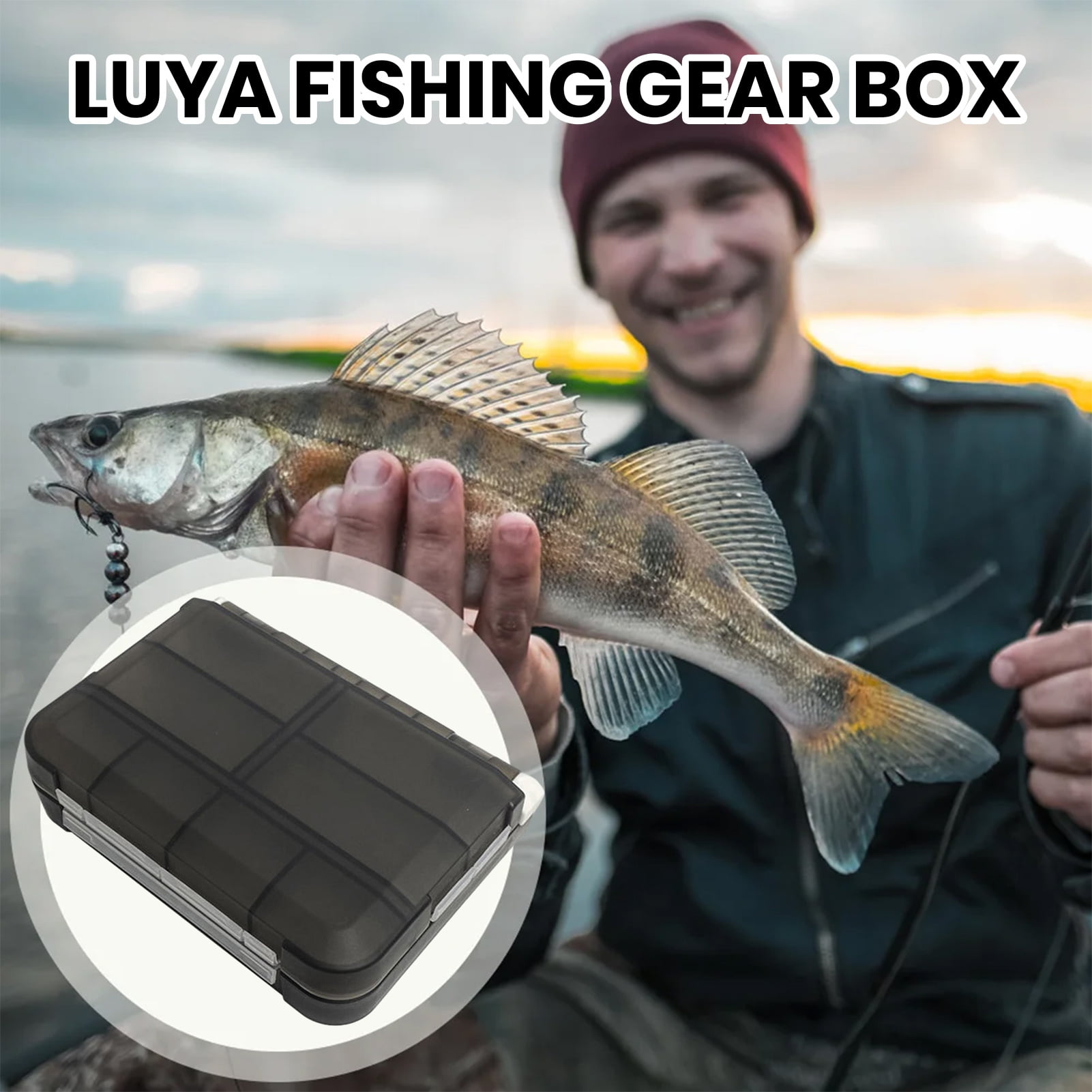 Small Fishing Tackle Box, Portable Tackle Box Organizer Fish Lure Baits ...
