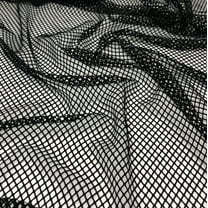 Fishnet Mesh Black 54" Wide Soft Poly Blend Mesh Fabric by the Yard ...