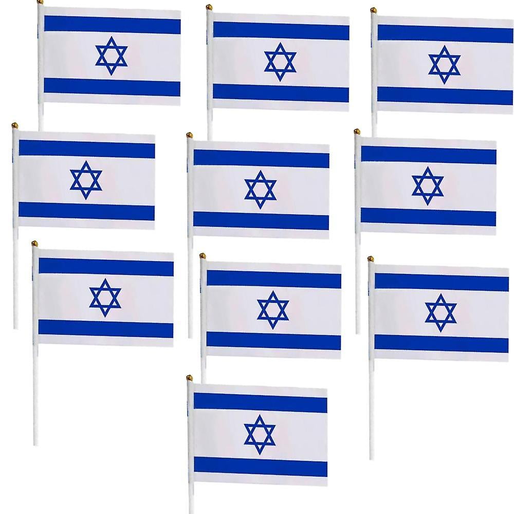 Small Flag Of Israel Hand Waving Flags With Plastic Flagpoles Activ Gxj ...