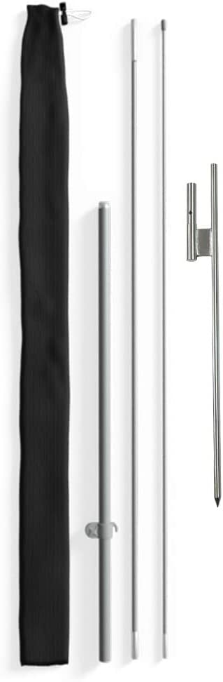 Small Flag Pole Kit – Swooper Flag Pole Set Includes (3) Pole Pieces ...