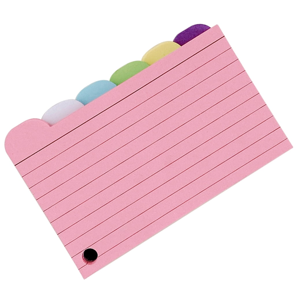 Small Flashcard Punched Study Card Lined Index Card Note Card for ...