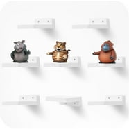 Love-KANKEI 3 Tier Small Beautiful Corner Shelf - Rustic Wood Floating ...