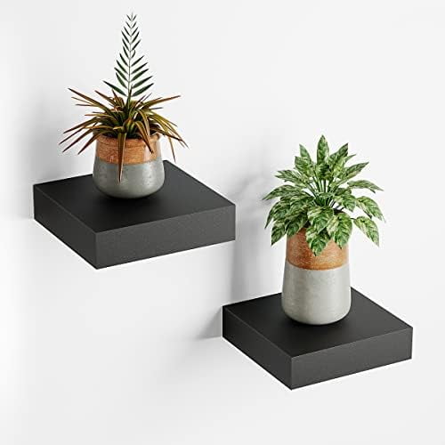 Small Floating Shelves for Wall, Small Black Shelf 5.9 * 5.7 Inch ...