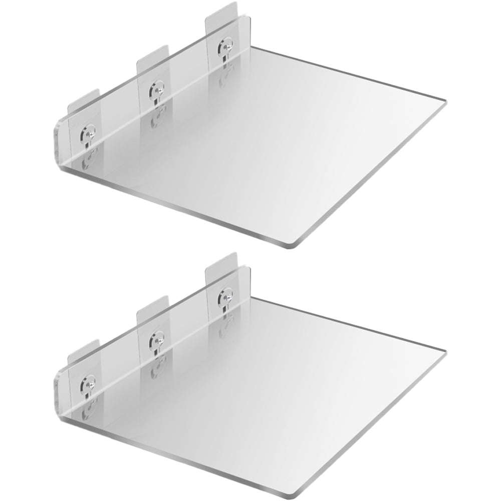 Small Floating Wall Shelves Set of 2 - Easily Expand Wall Space - Wall ...