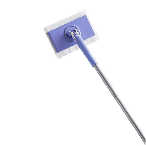 Small Floor Mop Sweeper Flat Dust Mop with HandsFree Cloth Changing and ...