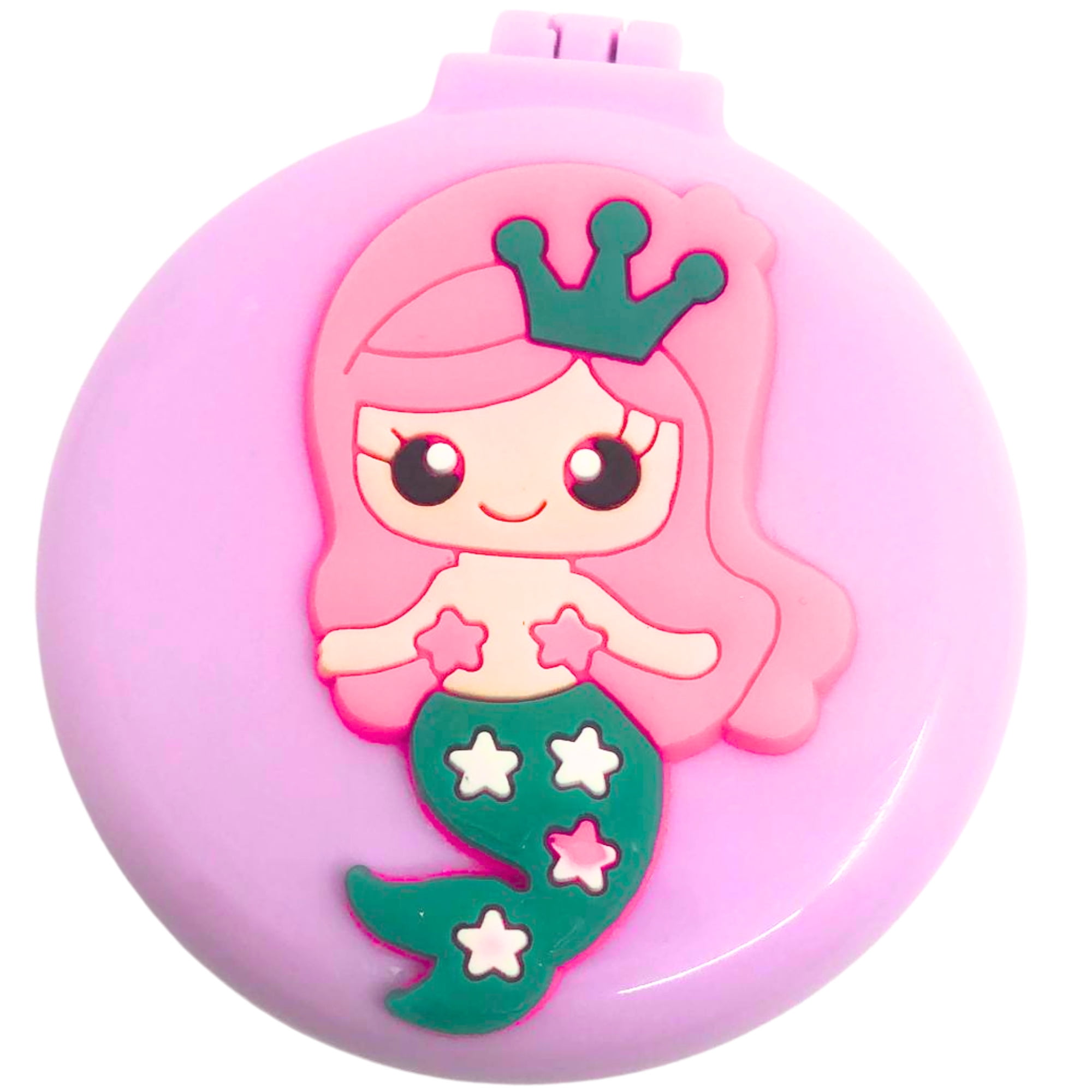 Small Folding Pocket Hair Brush with Mirror – Compact Detangling ...