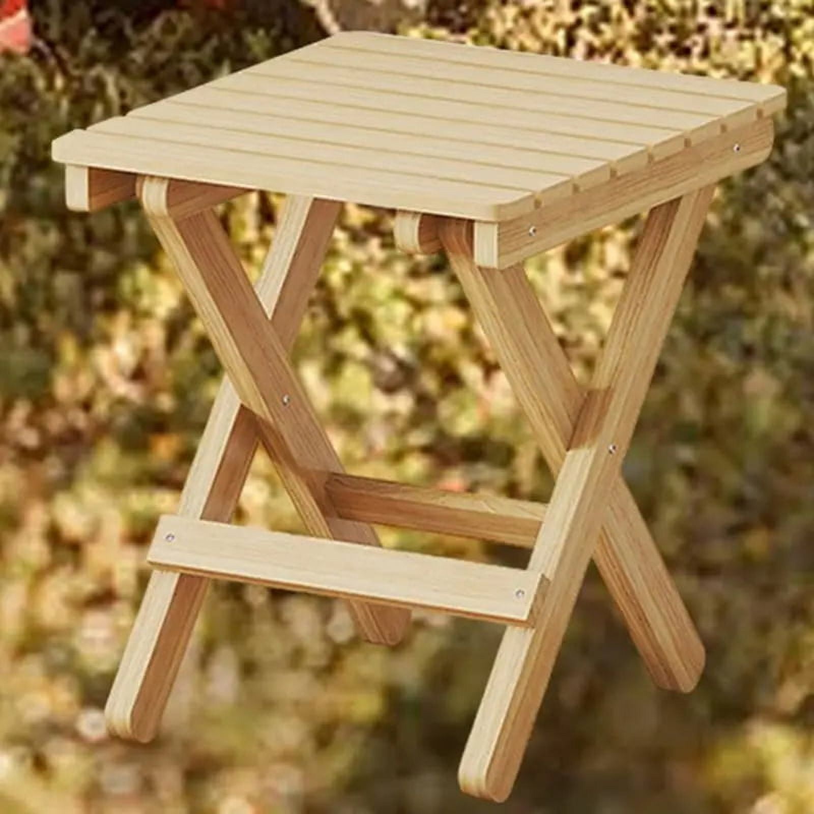 Small Folding Stool Portable Wooden Stool Chair Lightweights Fold-Up ...