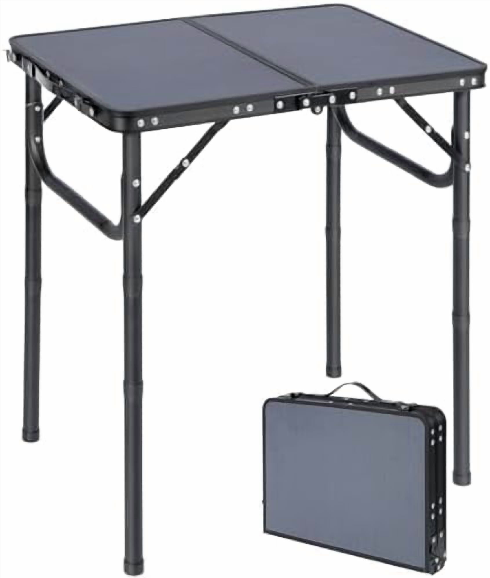 Small Folding Table Adjustable Height, Lightweight and Portable ...