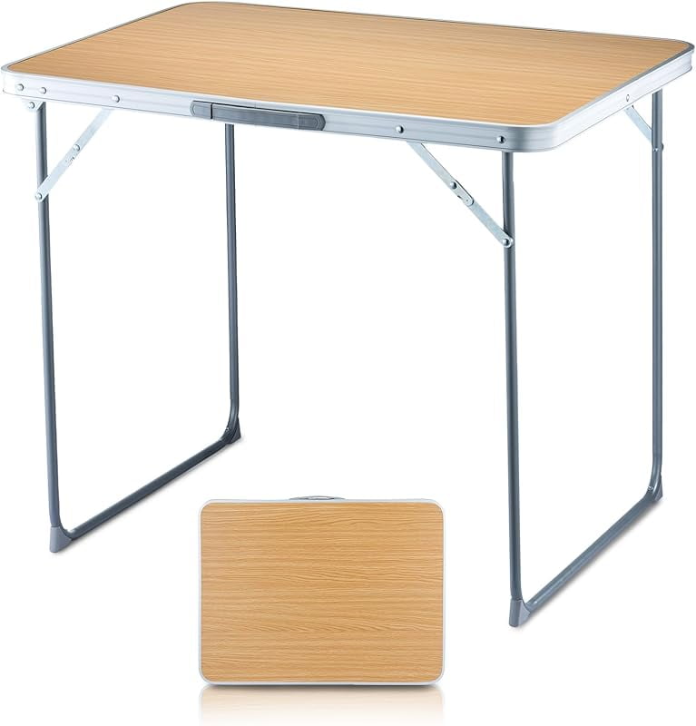 Small Folding Table, Portable Lightweight Picnic Foldable Card Tables ...