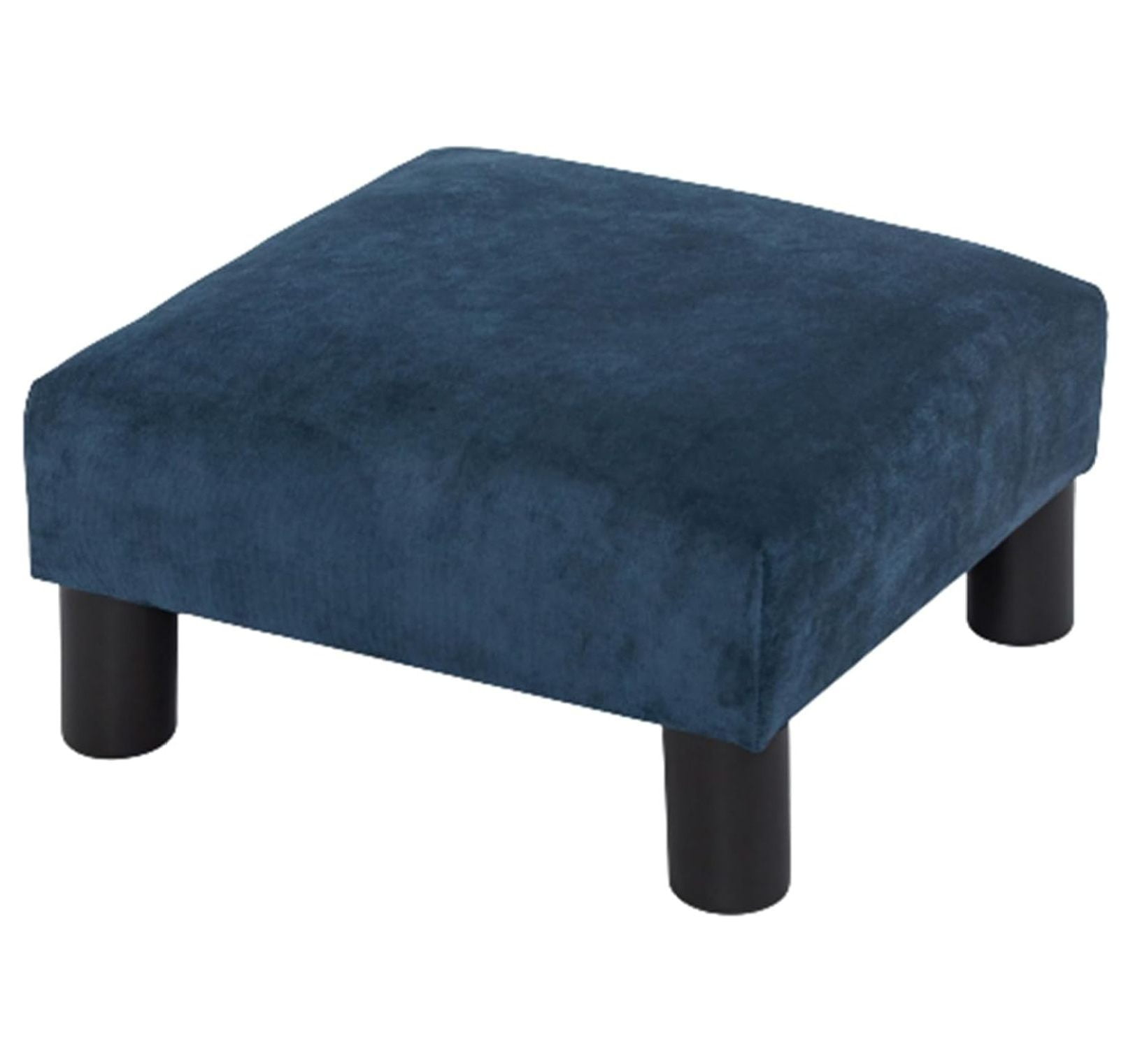 Small Foot Rest Stool Ottoman, 15" Fabric Square Short Low Footstool ...