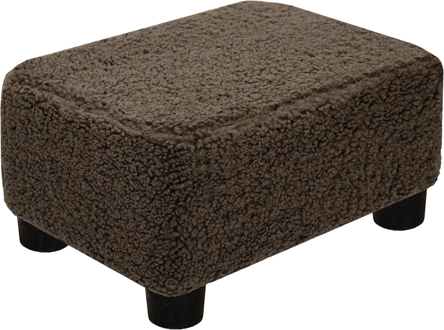 Small Foot Stool 15.4" Footstool with Legs Under Desk Footrest for ...